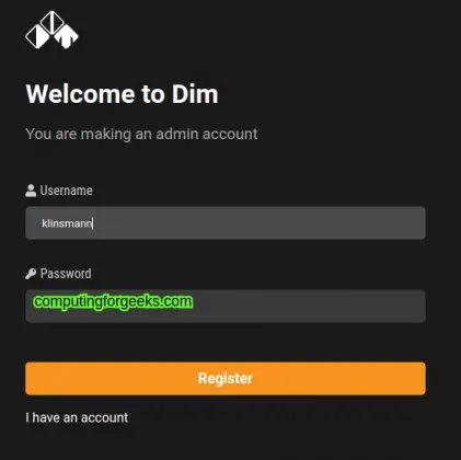 Setup self-hosted media manager using Dim | ComputingForGeeks
