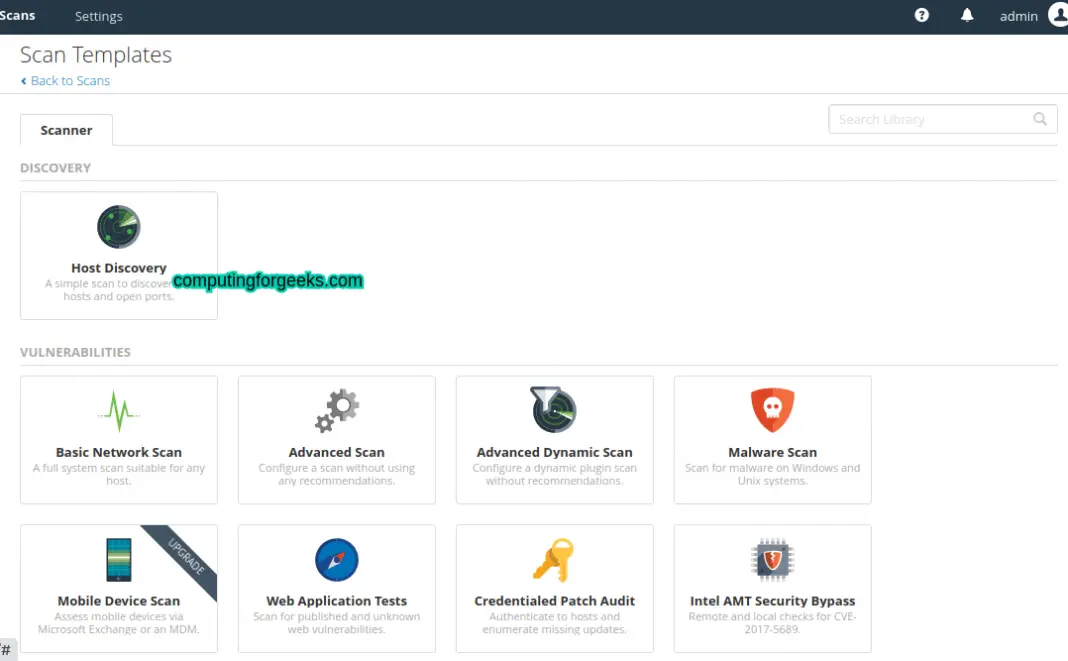 Install Nessus Vulnerability Scanner on Debian 11/10/9 | ComputingForGeeks