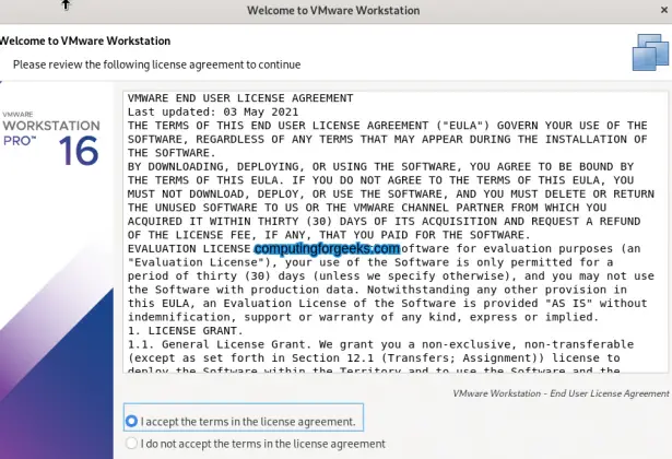 Install VMware Workstation 17 on Debian 12/11/10 | ComputingForGeeks