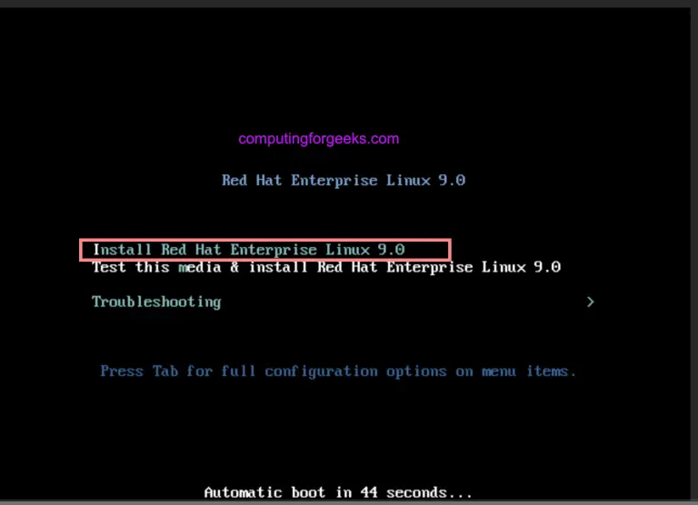 How To Install RHEL 9 - Step by Step With Screenshots | ComputingForGeeks