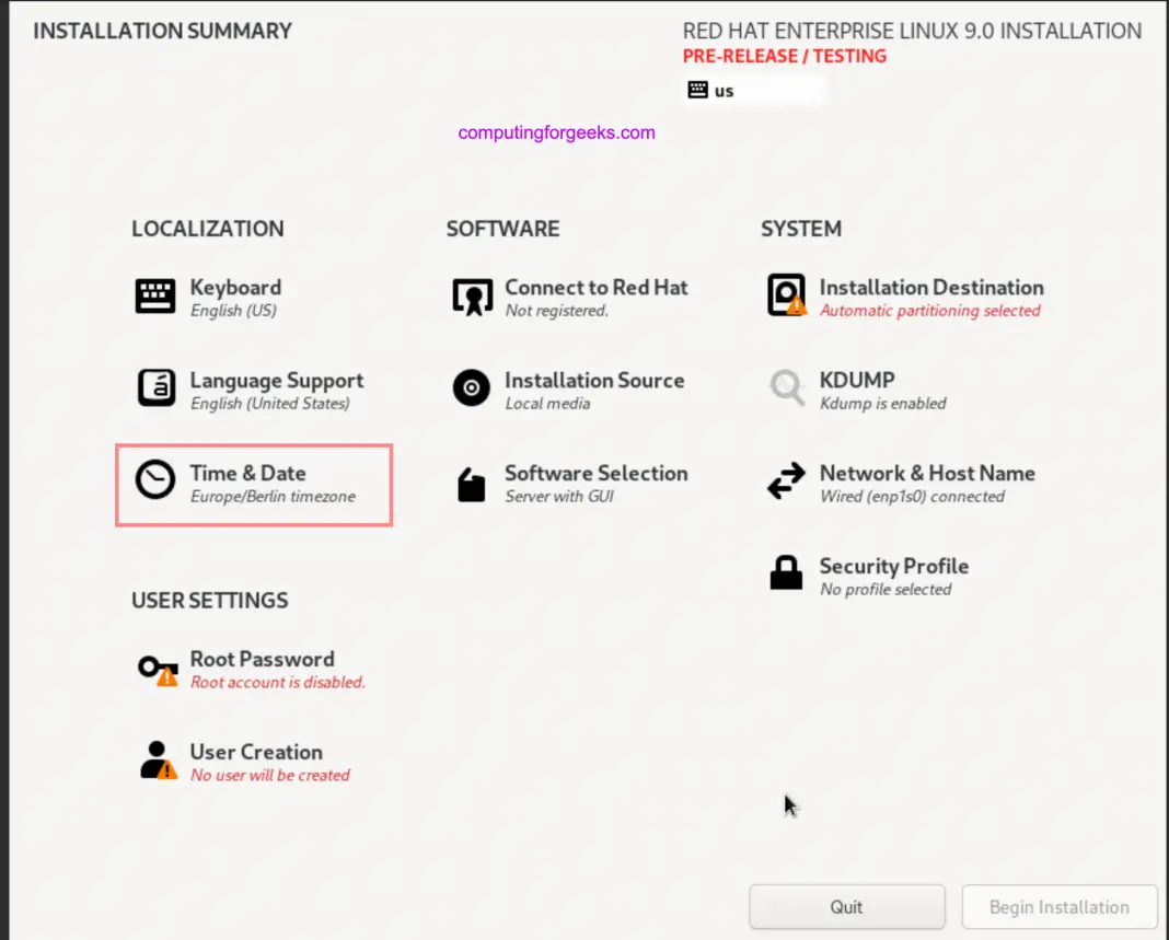 How To Install RHEL 9 Step By Step With Screenshots ComputingForGeeks