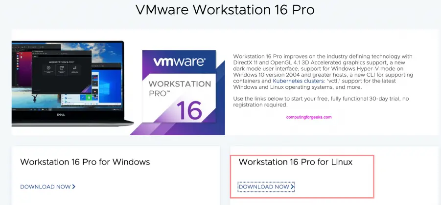 Install VMWare Workstation 17.x Pro on CentOS 8 | ComputingForGeeks