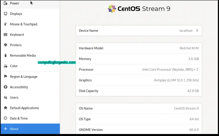 Install CentOS Stream 9 - Complete Steps With Screenshots | ComputingForGeeks
