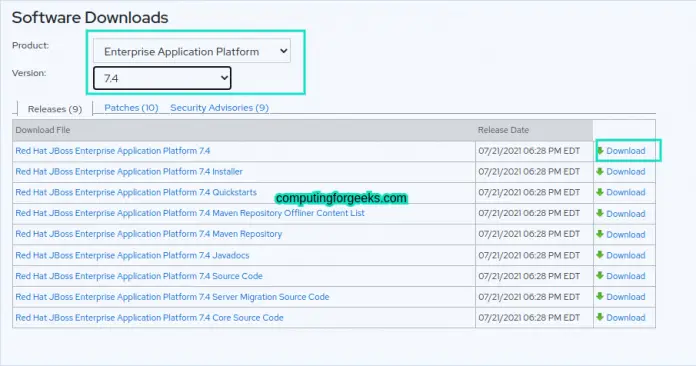 Install JBoss EAP 7.x on CentOS / RHEL / Rocky 8 | ComputingForGeeks