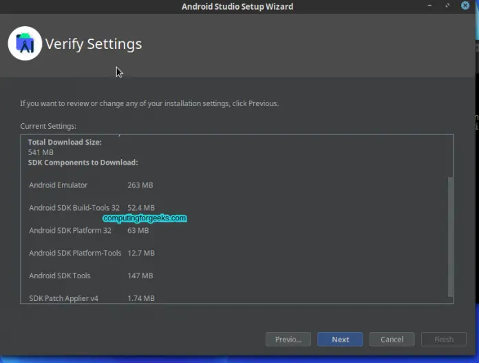 Installing Android Studio on Fedora 40/39/38/37/36 | ComputingForGeeks