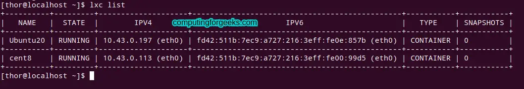 Run Linux Containers with LXC/LXD on Rocky Linux 8|AlmaLinux 8 ... Run Linux Containers with LXC/LXD on Rocky Linux 8|AlmaLinux 8 ...