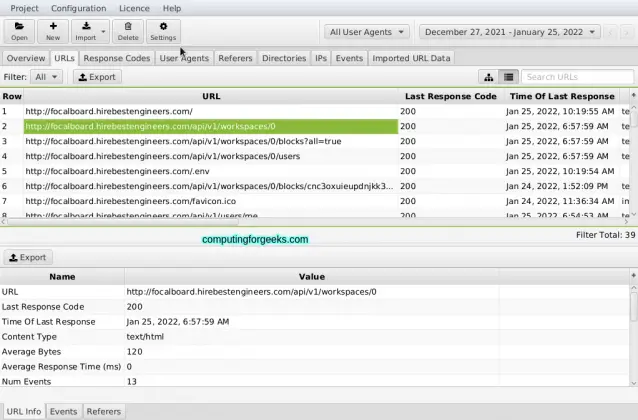 Analyze Nginx/Apache Logs using SEO Log File Analyser | ComputingForGeeks