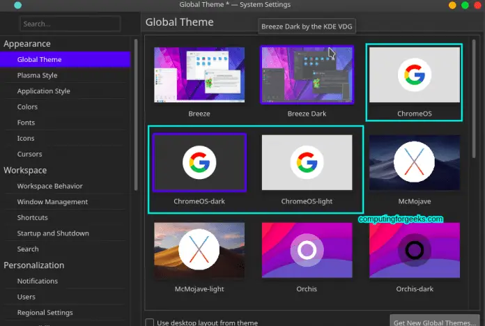 Customize KDE Plasma Desktop with Themes|Modules|Extensions ...