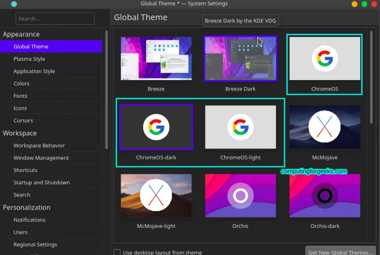 Customize KDE Plasma Desktop with Themes|Modules|Extensions ...