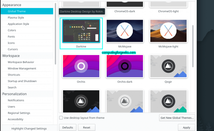 Customize KDE Plasma Desktop with Themes|Modules|Extensions ...