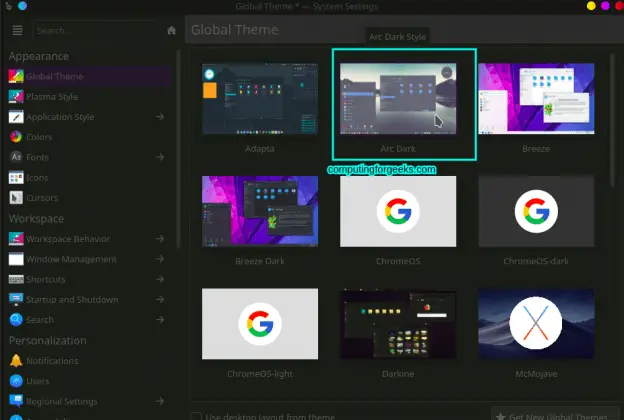 Customize KDE Plasma Desktop with Themes|Modules|Extensions ...