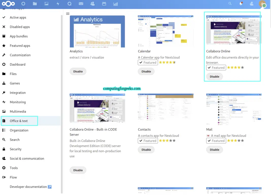 Deploy Collabora Online Office on Ubuntu with Let's Encrypt SSL | ComputingForGeeks