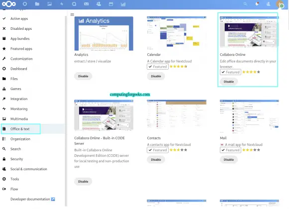 Deploy Collabora Online Office on Ubuntu with Let's Encrypt SSL | ComputingForGeeks