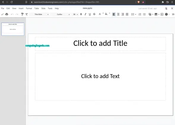 Deploy Collabora Online Office on Ubuntu with Let's Encrypt SSL | ComputingForGeeks