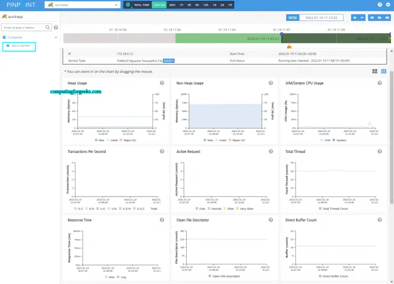 How To Run Pinpoint APM in Docker Containers | ComputingForGeeks