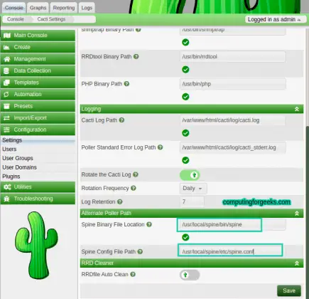 How To Install Cacti Spine poller on Ubuntu 20.04|18.04 | ComputingForGeeks