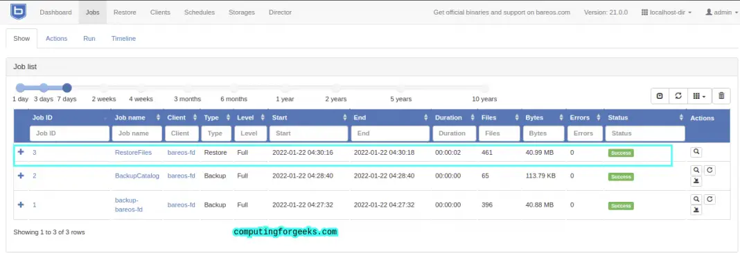 Install and Use Bareos Backup Solution on Debian 11|Debian 10 | ComputingForGeeks