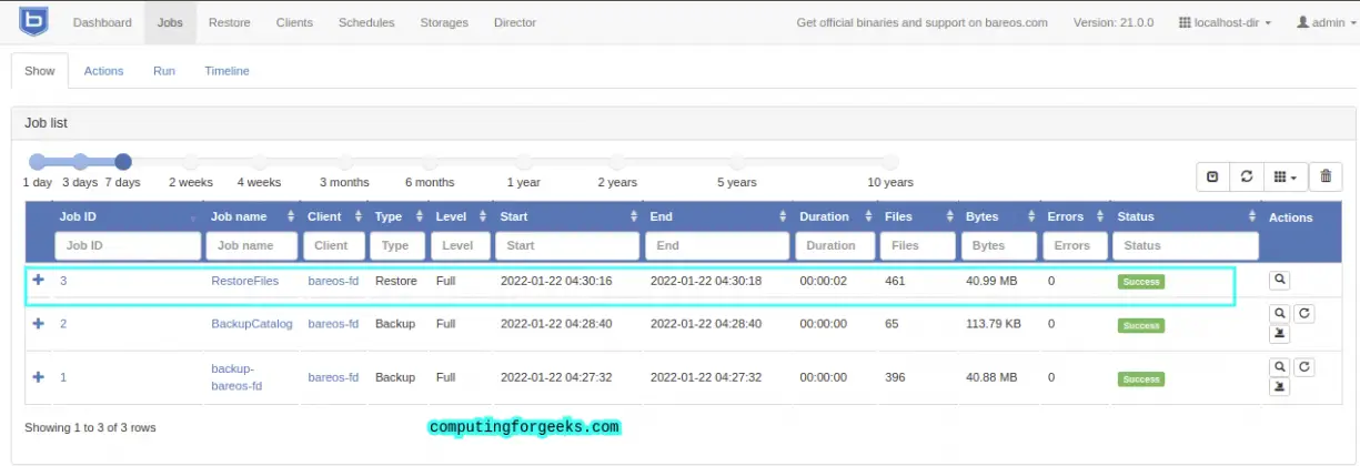 Install and Use Bareos Backup Solution on Debian 11|Debian 10 | ComputingForGeeks