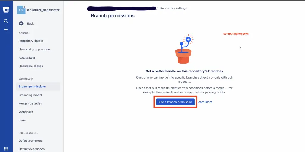 How To Add Branch Permissions To A Repository In Bitbucket