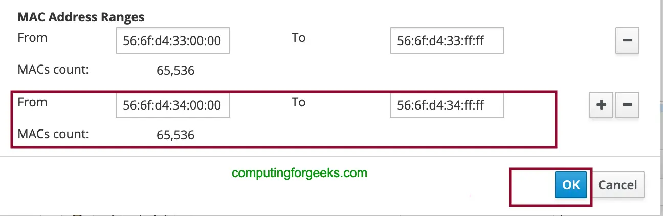 Creating Additional MAC Address Pools in oVirt / RHEV | ComputingForGeeks