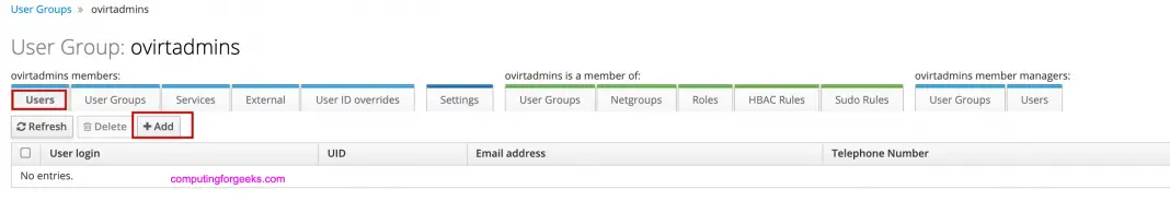 Configure oVirt / RHEV User Authentication using FreeIPA LDAP | ComputingForGeeks