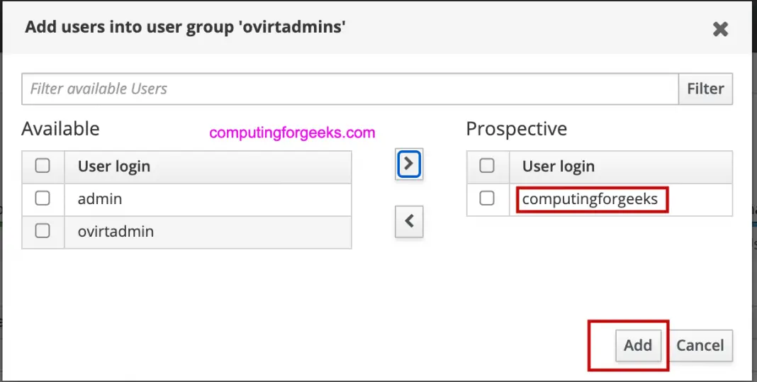 Configure oVirt / RHEV User Authentication using FreeIPA LDAP | ComputingForGeeks