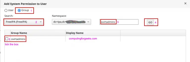 Configure oVirt / RHEV User Authentication using FreeIPA LDAP | ComputingForGeeks