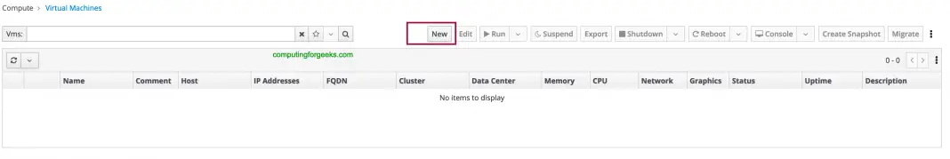 Upload and Use ISO Images on oVirt / RHEV Storage Domain | ComputingForGeeks