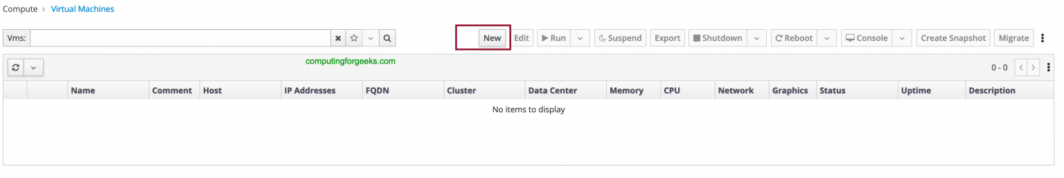 Upload and Use ISO Images on oVirt / RHEV Storage Domain | ComputingForGeeks
