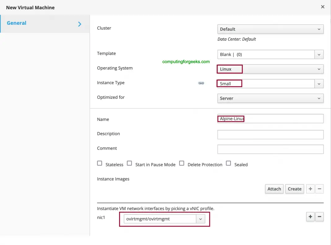 Upload and Use ISO Images on oVirt / RHEV Storage Domain | ComputingForGeeks