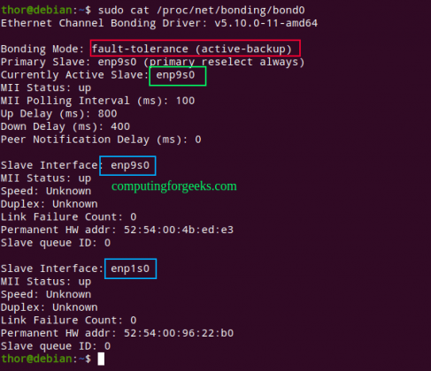 Configure Network NIC Teaming on Debian 12/11/10 [Guide]