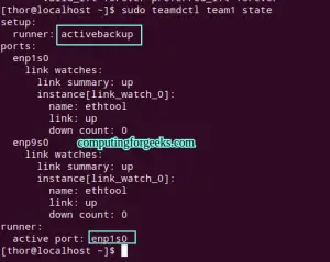 Configure Network NIC Teaming on Rocky Linux 8|AlmaLinux 8 ...