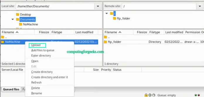 Configure Vsftpd FTP Server on Rocky Linux 8|AlmaLinux 8 | ComputingForGeeks