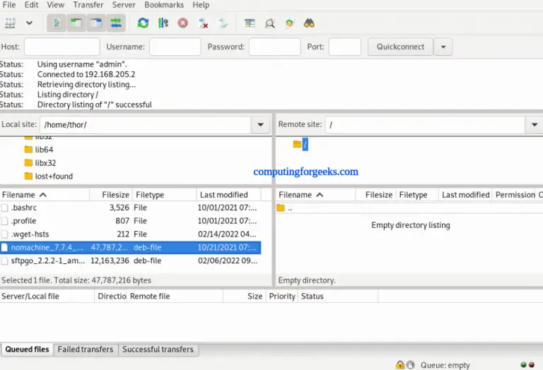 Setup Secure FTP Server(SFTP) with WebDAV using SFTPGo | ComputingForGeeks