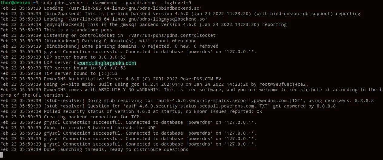 Install PowerDNS and PowerDNS Admin on Debian 12/11/10 | ComputingForGeeks