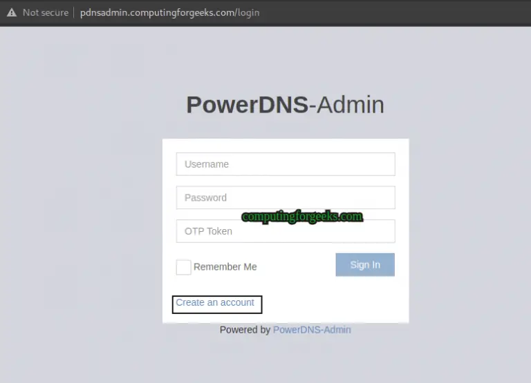 Install PowerDNS and PowerDNS Admin on Debian 12/11/10 | ComputingForGeeks