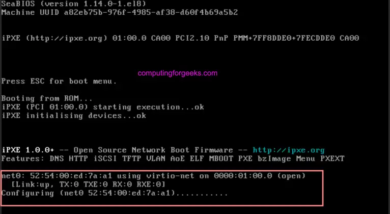 Automated Kvm Deployment Pxe And Kickstart Tutorial Computingforgeeks