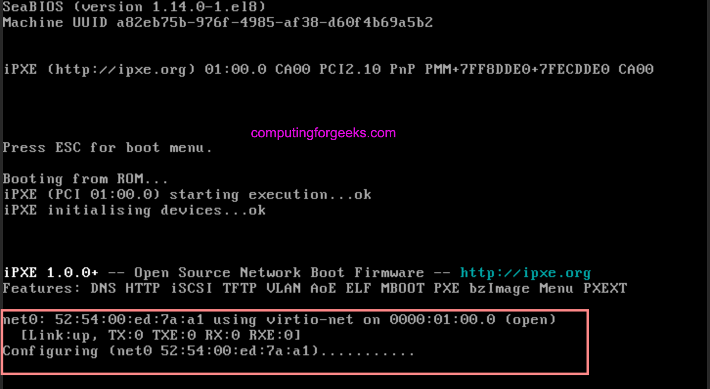 Automated Kvm Deployment Pxe And Kickstart Tutorial Computingforgeeks