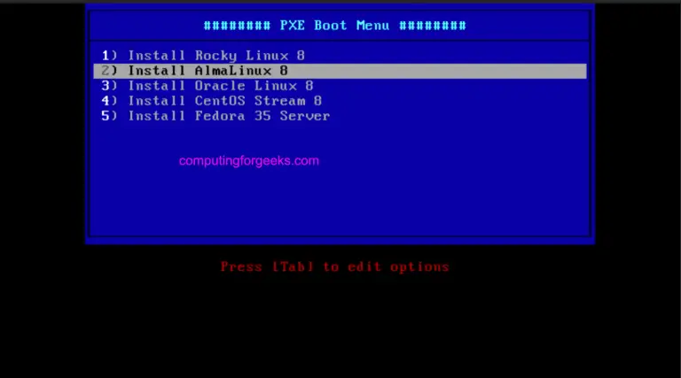 Automated Kvm Deployment Pxe And Kickstart Tutorial Computingforgeeks 