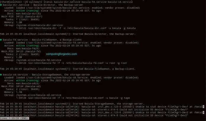 Install and Use Bacula Backup on Rocky Linux 8|AlmaLinux 8 ...