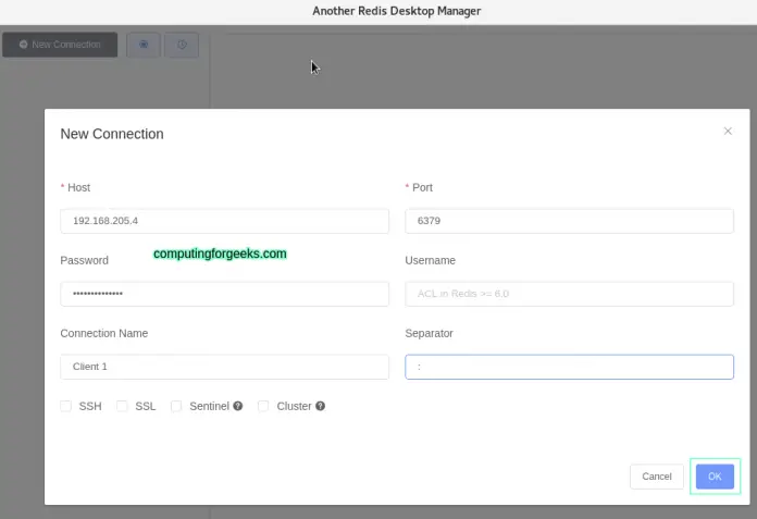 Manage Redis using Redis Desktop Manager - Redis GUI | ComputingForGeeks