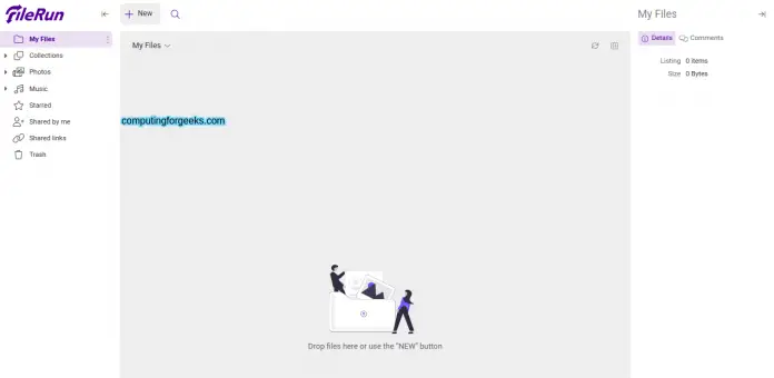 Running Filerun Storage Sync Server in Docker Container | ComputingForGeeks