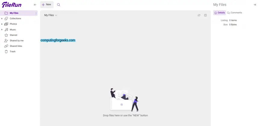 Running Filerun Storage Sync Server in Docker Container | ComputingForGeeks