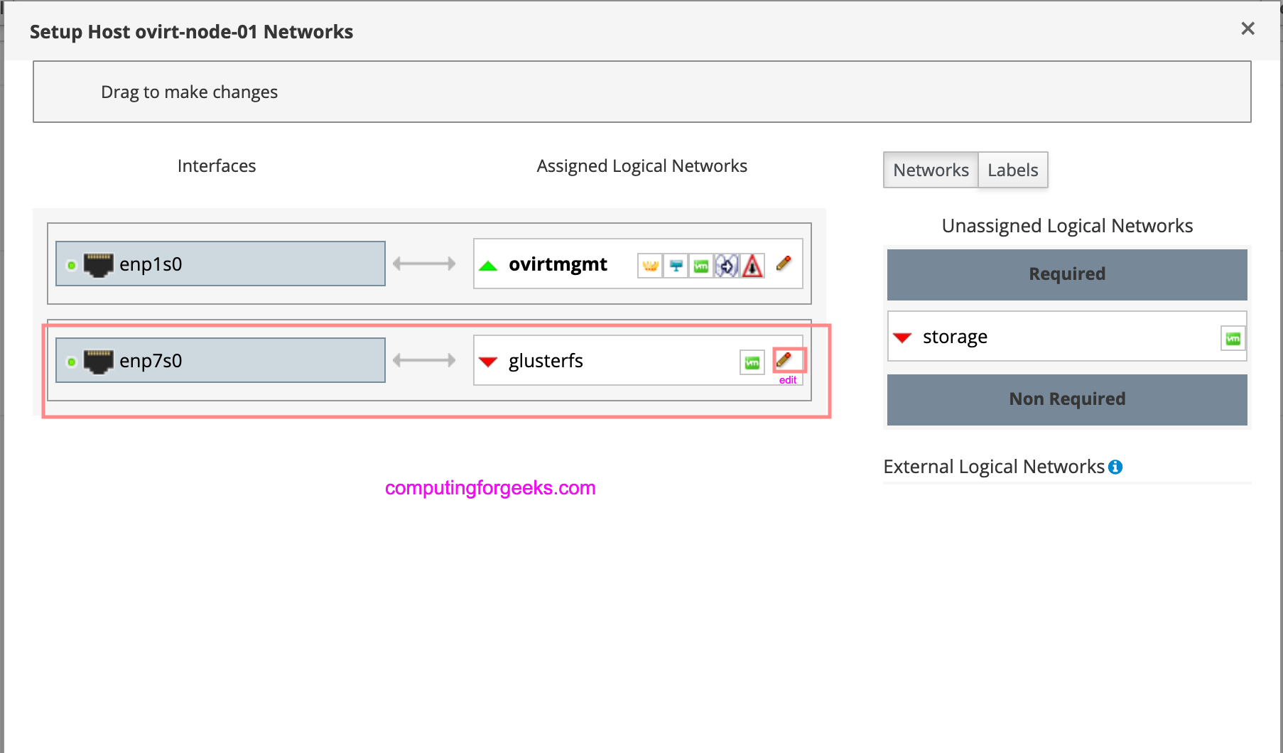 Creating VM and Storage Logical Networks in oVirt / RHEV | ComputingForGeeks