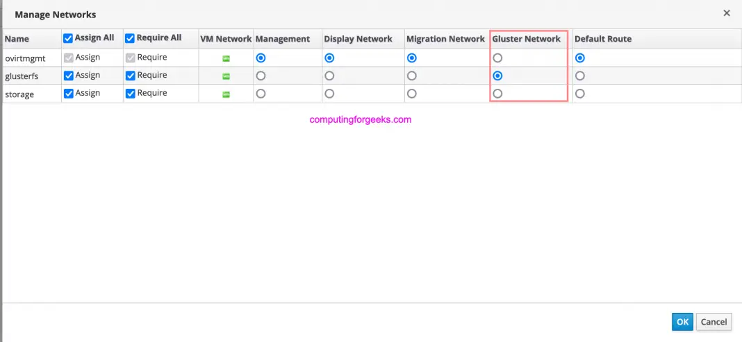 Creating VM and Storage Logical Networks in oVirt / RHEV | ComputingForGeeks