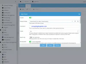 Create Samba / CIFS / NFS Shares on OpenMediaVault | ComputingForGeeks