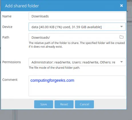 Create Samba / CIFS / NFS Shares on OpenMediaVault | ComputingForGeeks