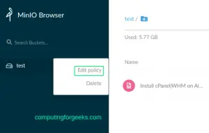 Deploy and Manage MinIO Storage on Kubernetes | ComputingForGeeks