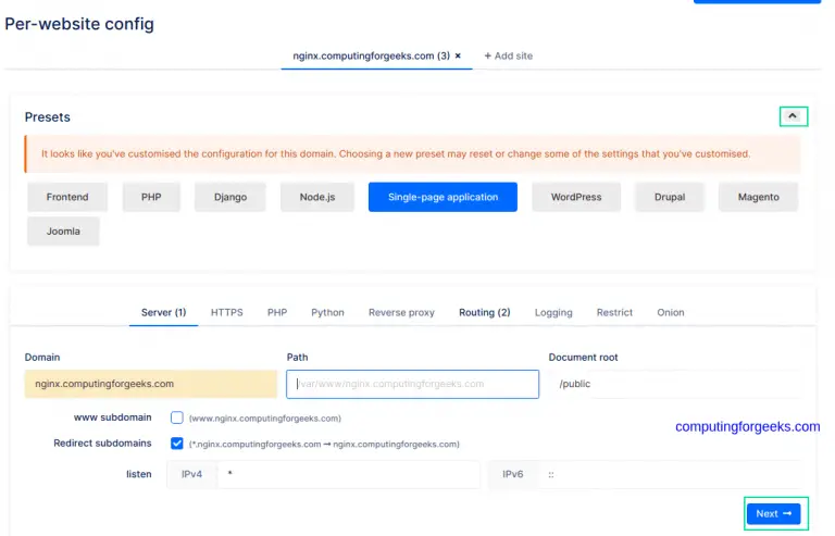 Easily generate Nginx configuration files using NGINXConfig ...