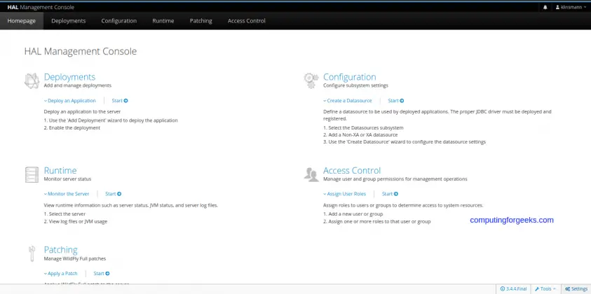 How To Install WildFly on Rocky Linux 8|AlmaLinux 8 | ComputingForGeeks